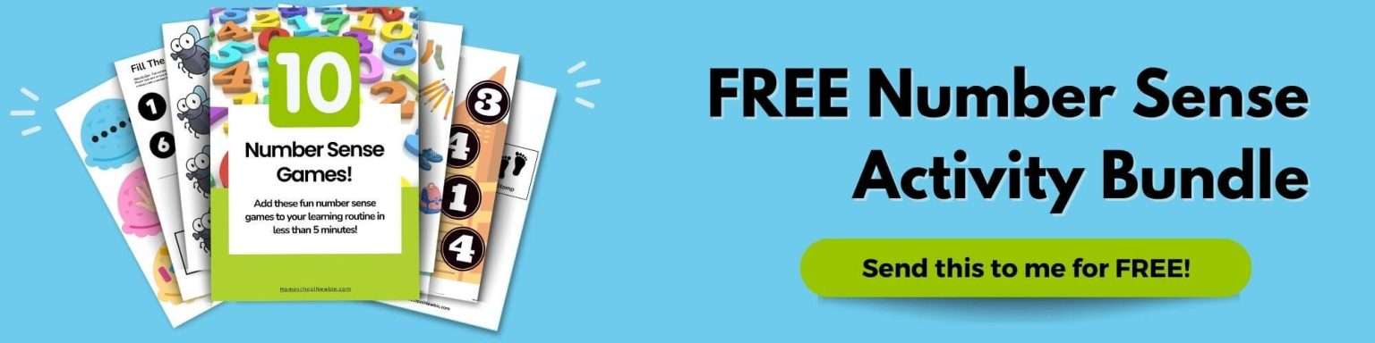 10 FREE Number Sense Activities For Kindergarten! - Homeschool Newbie