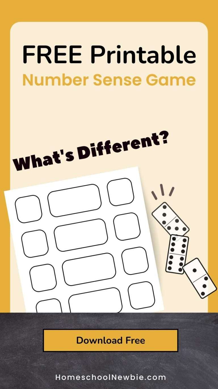10 FREE Number Sense Activities For Kindergarten! - Homeschool Newbie