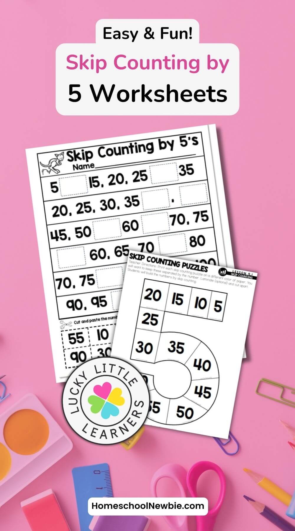 Free And Affordable Skip Counting Worksheets For Kids - Homeschool Newbie
