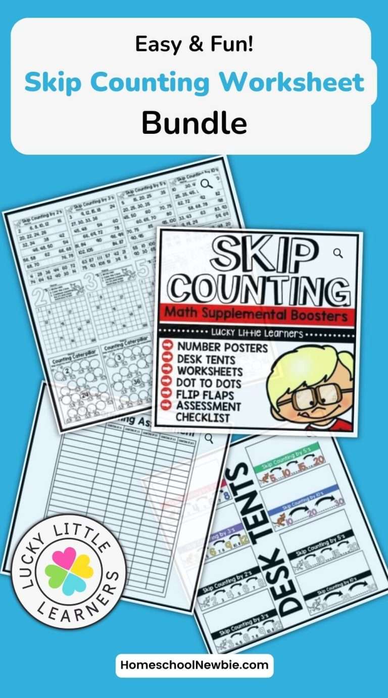 Free And Affordable Skip Counting Worksheets For Kids - Homeschool Newbie