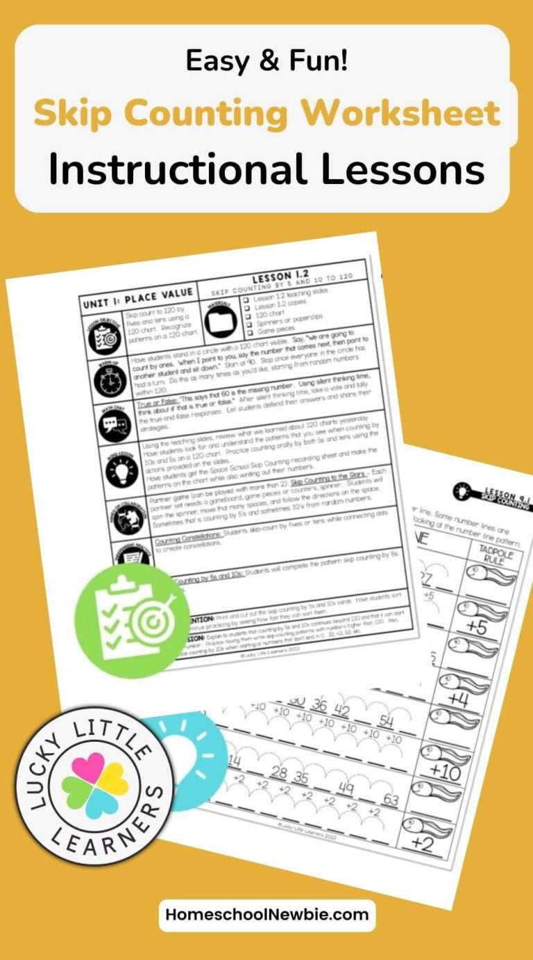 Free And Affordable Skip Counting Worksheets For Kids - Homeschool Newbie